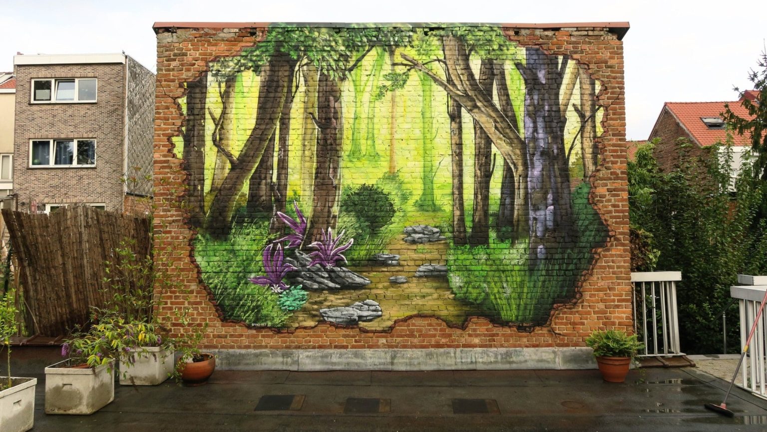 Fresque murale en Belgique : fresques intérieures et extérieures